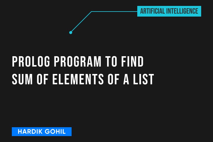 Write a Prolog program to find the sum of elements of a list