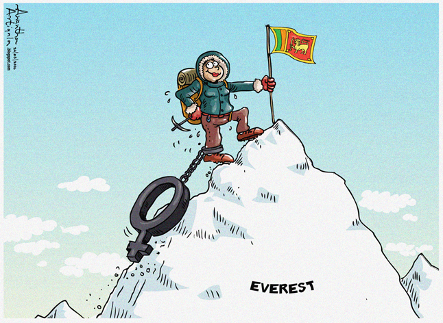 Awantha Artigala cartoons: Jayanthi Kuru-Uthumpaala becomes first Sri ...