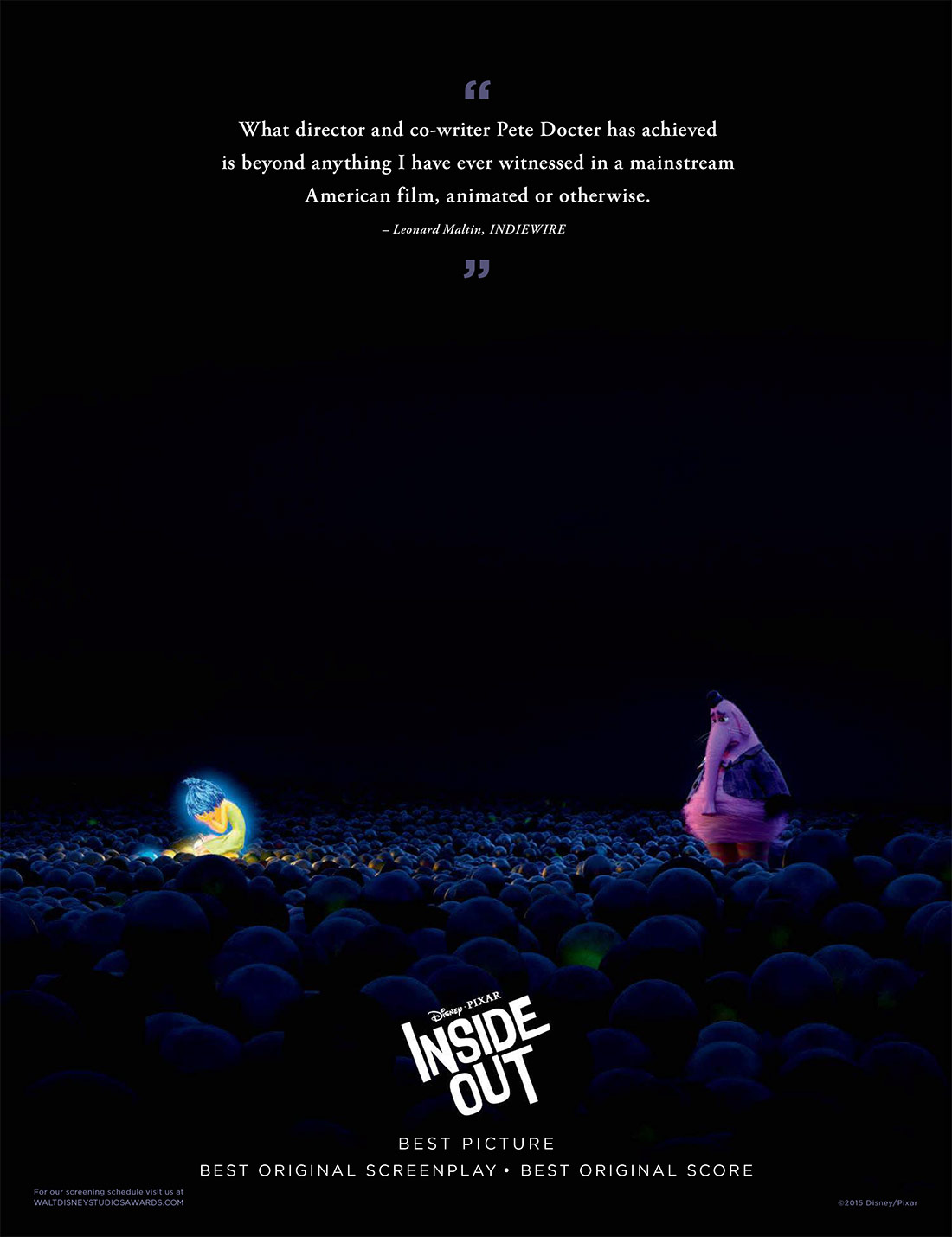 For Your Consideration: Inside Out, The Good Dinosaur and Sanjay's ...