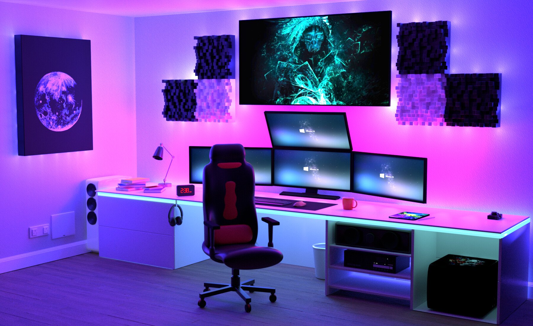 15 Idea Inspirasi Ruang Gaming Idaman Gamers Diluar Sana, Bestnya ...