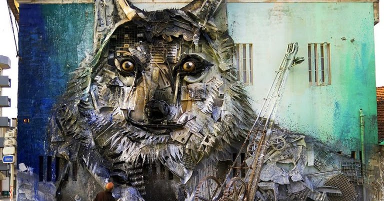 Street Artist Transforms Ordinary Junk Into Animals To Remind About ...