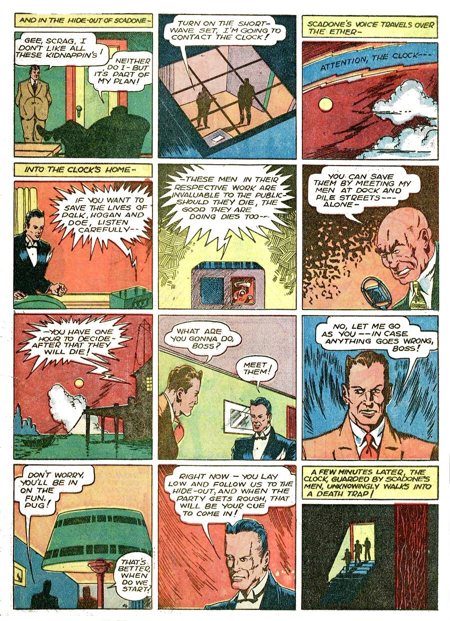 Pappy's Golden Age Comics Blogzine: Number 2231: The Clock: “...a piece ...