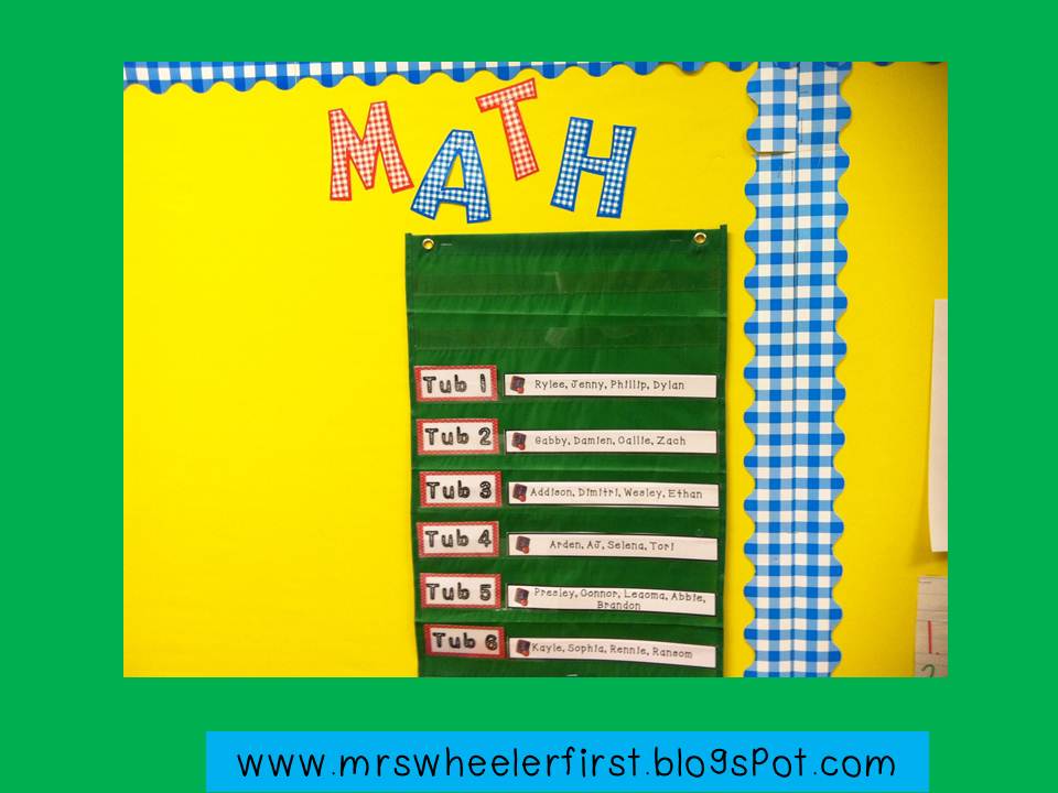 Mrs. Wheeler's First Grade Tidbits: Math Tubs