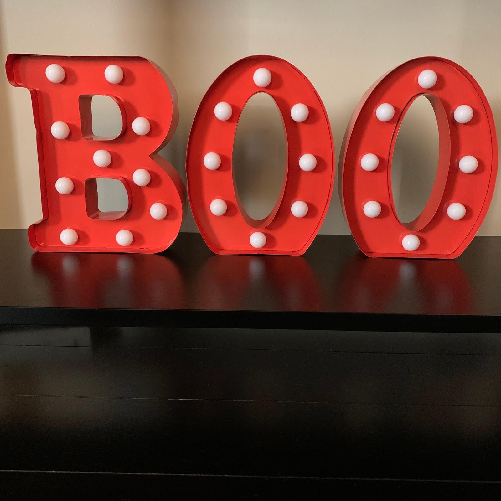 BOO Marquee Letters | A Very Sweet Blog