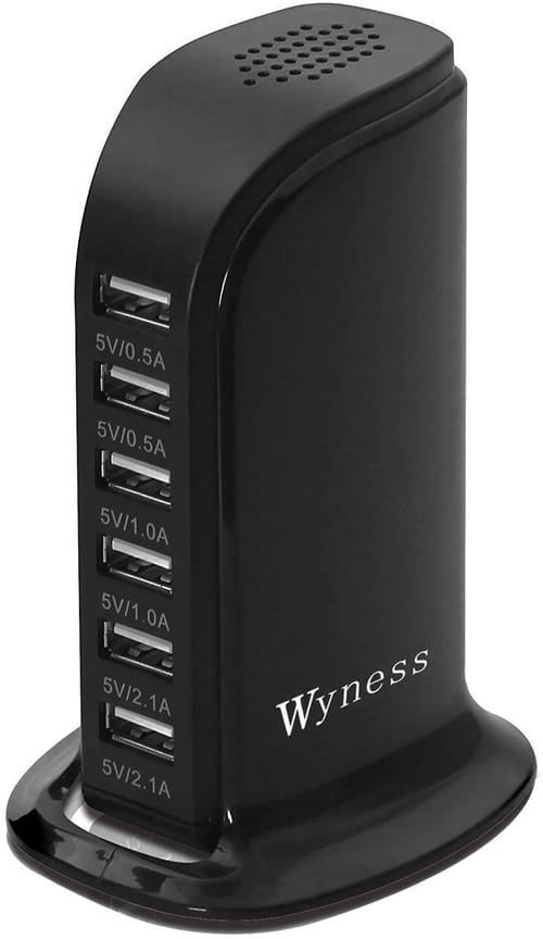 Review Wyness USB 6-Port Smart IC Tech Charging Station