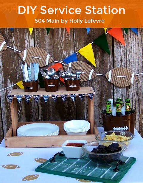 504 Main by Holly Lefevre: DIY Football Field Tray!