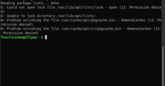 How to Fix Permission Denied When Updating on Ubuntu Terminal? - Fosslicious