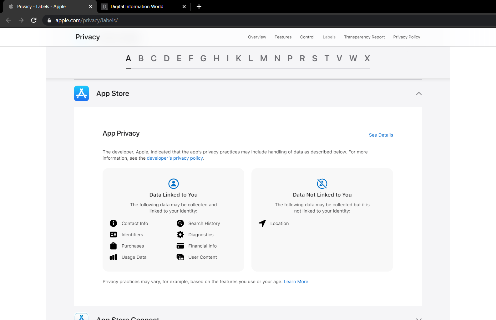 Apple Launched a New Webpage That Lists All the Data Collected by Its ...