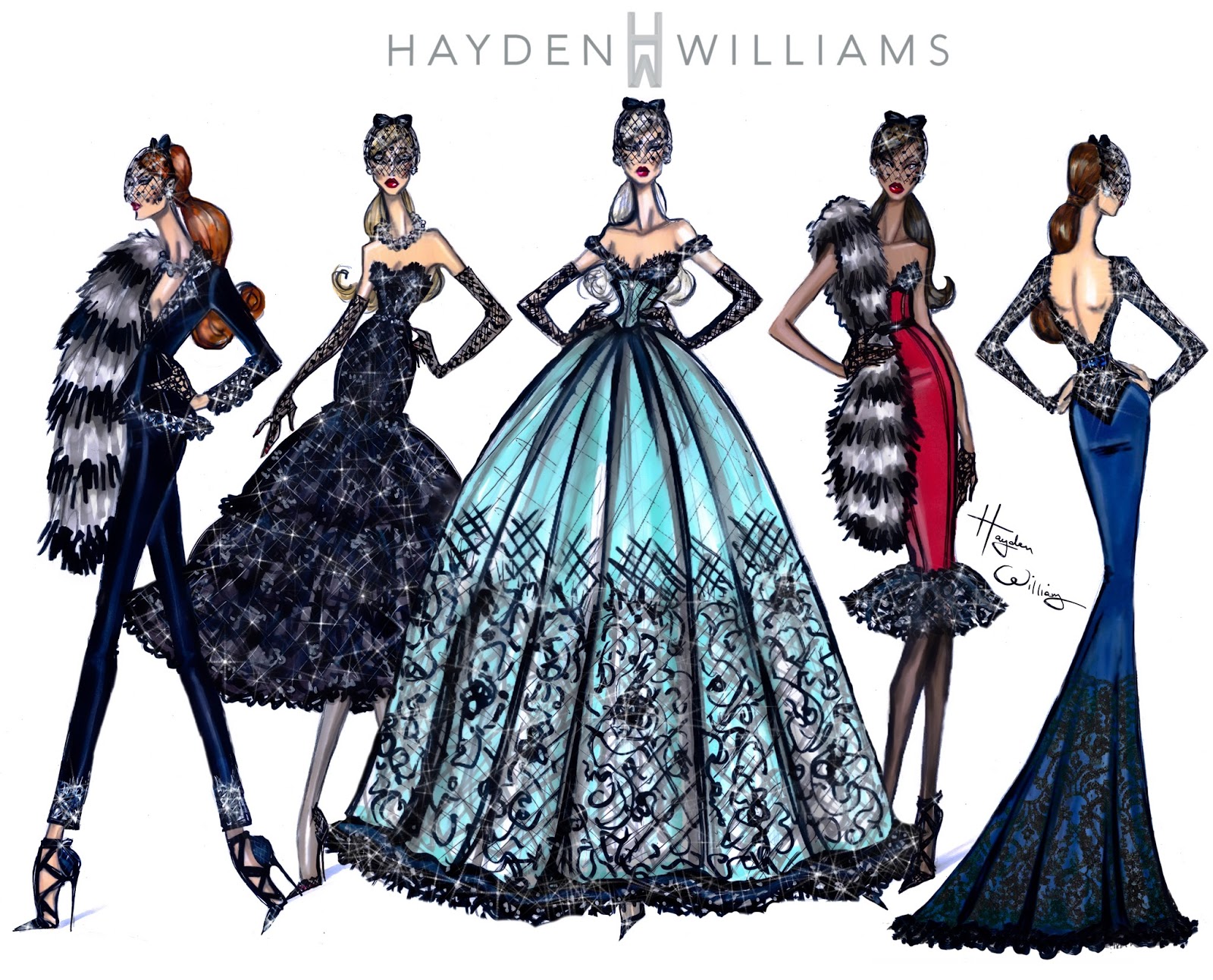 Hayden Williams Fashion Illustrations: Hayden Williams Haute Couture ...