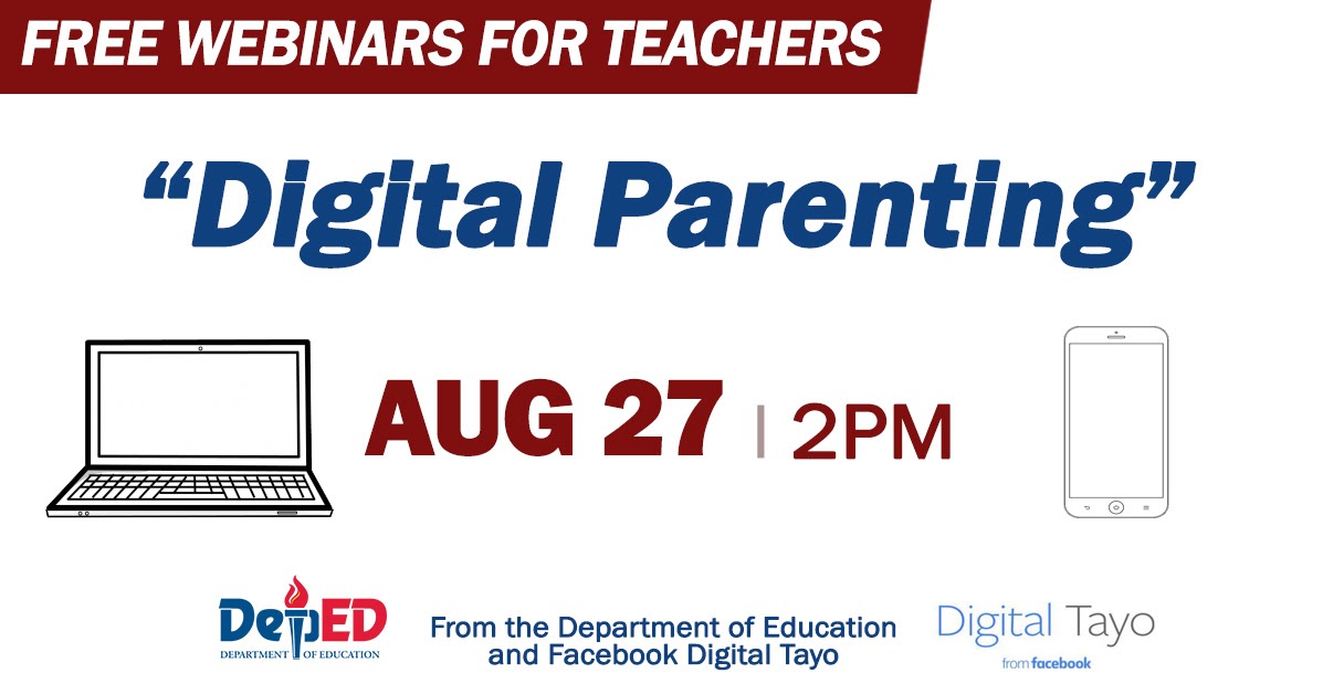 FREE Webinar for Teachers on AUG 27 (DepEd/Facebook Digital Tayo ...