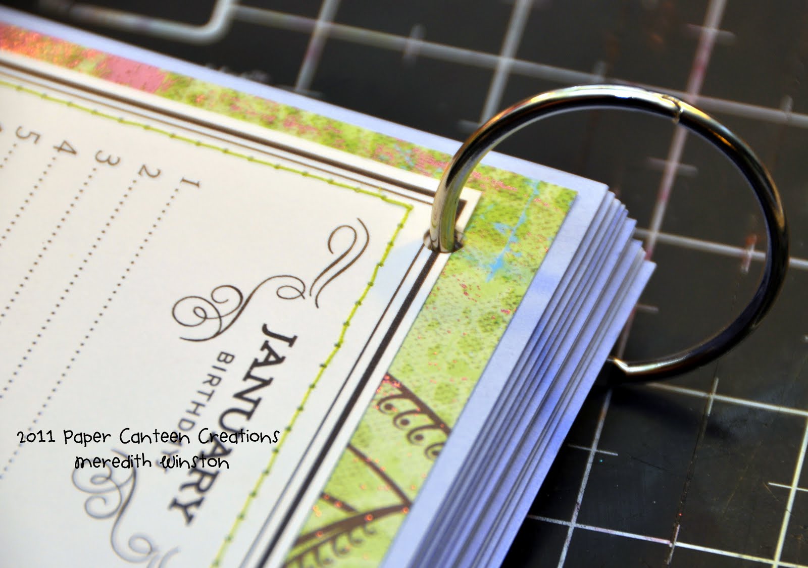 Paper Canteen Creations: Bombshell Tutorial - Perpetual Calendar