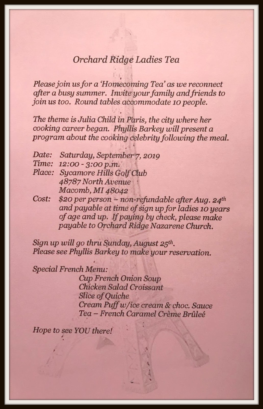 Relevant Tea Leaf: Church Ladies' Tea