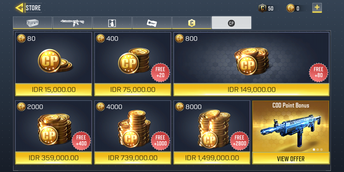 Cara Top Up Cp Call Of Duty Mobile Codm Beli Battle Pass Skin Atau