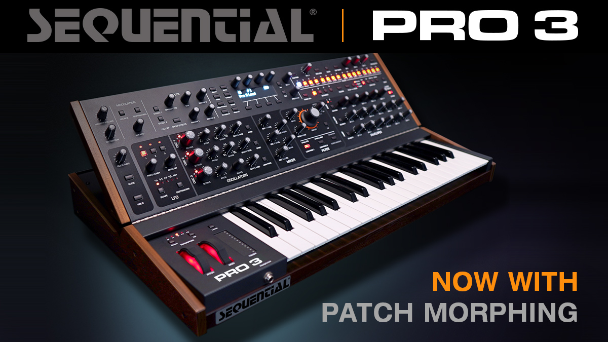 MATRIXSYNTH: Sequential Adds Patch Morphing to Pro 3 Multi-filter Mono Synth