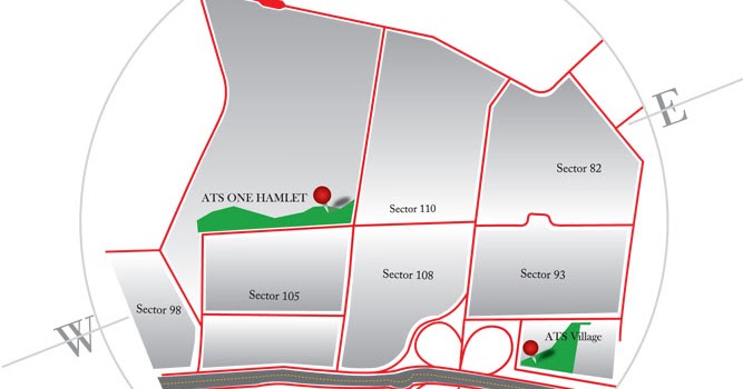Location map of Ats one hamlet