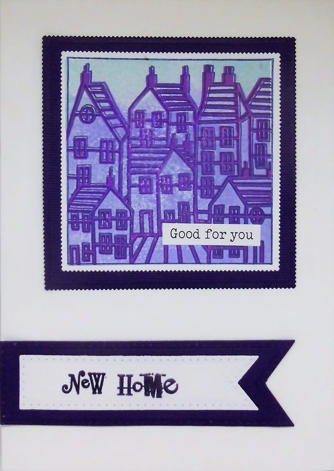 Sarah's Craft Shed: Clean and Simple New Home Card