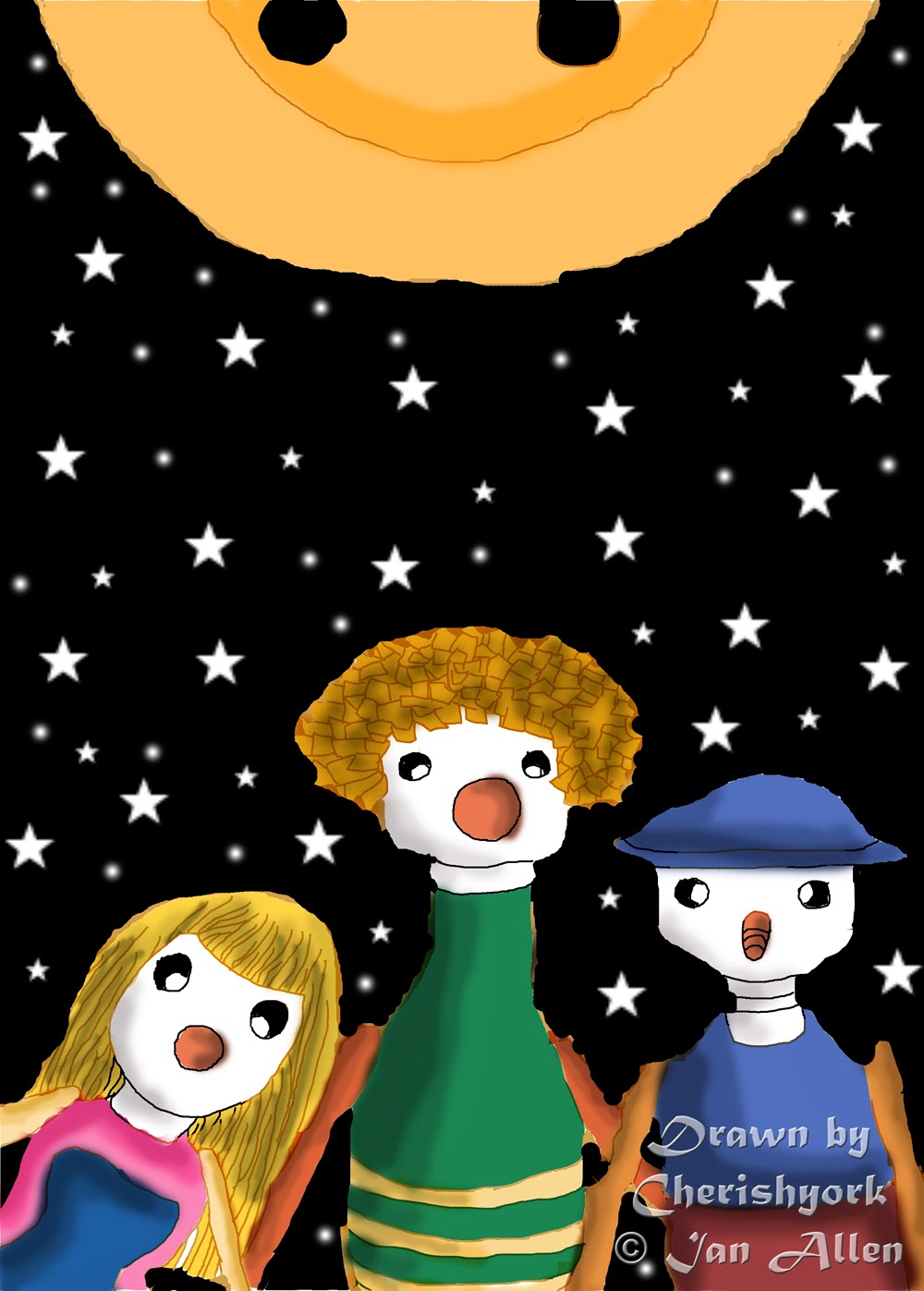 cherishyork: Fan Art Friday: Button Moon by Ian Allen, Wimbledon 2014 ...