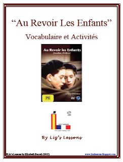 Liz's Lessons: "Au revoir les Enfants" Movie Vocabulary and Activities