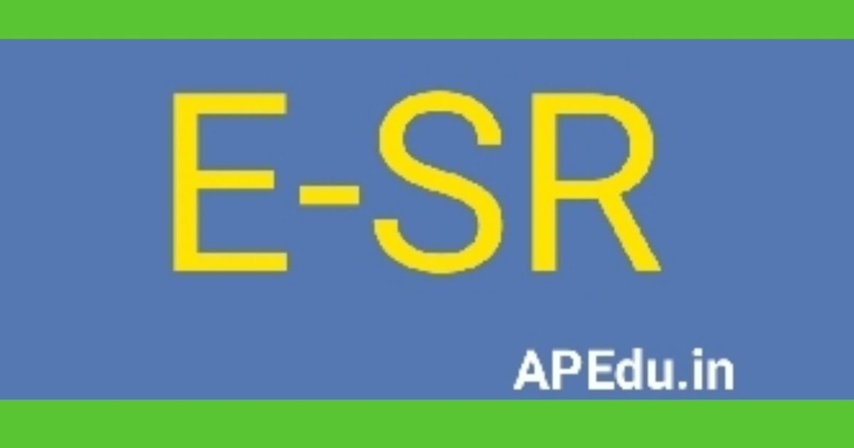 ESR UPDATION NEW LOOK - REVISED MODEL ESR FORMAT - APEdu