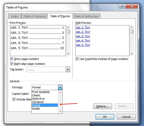 how to create a table of figures ~ Study with Prandana