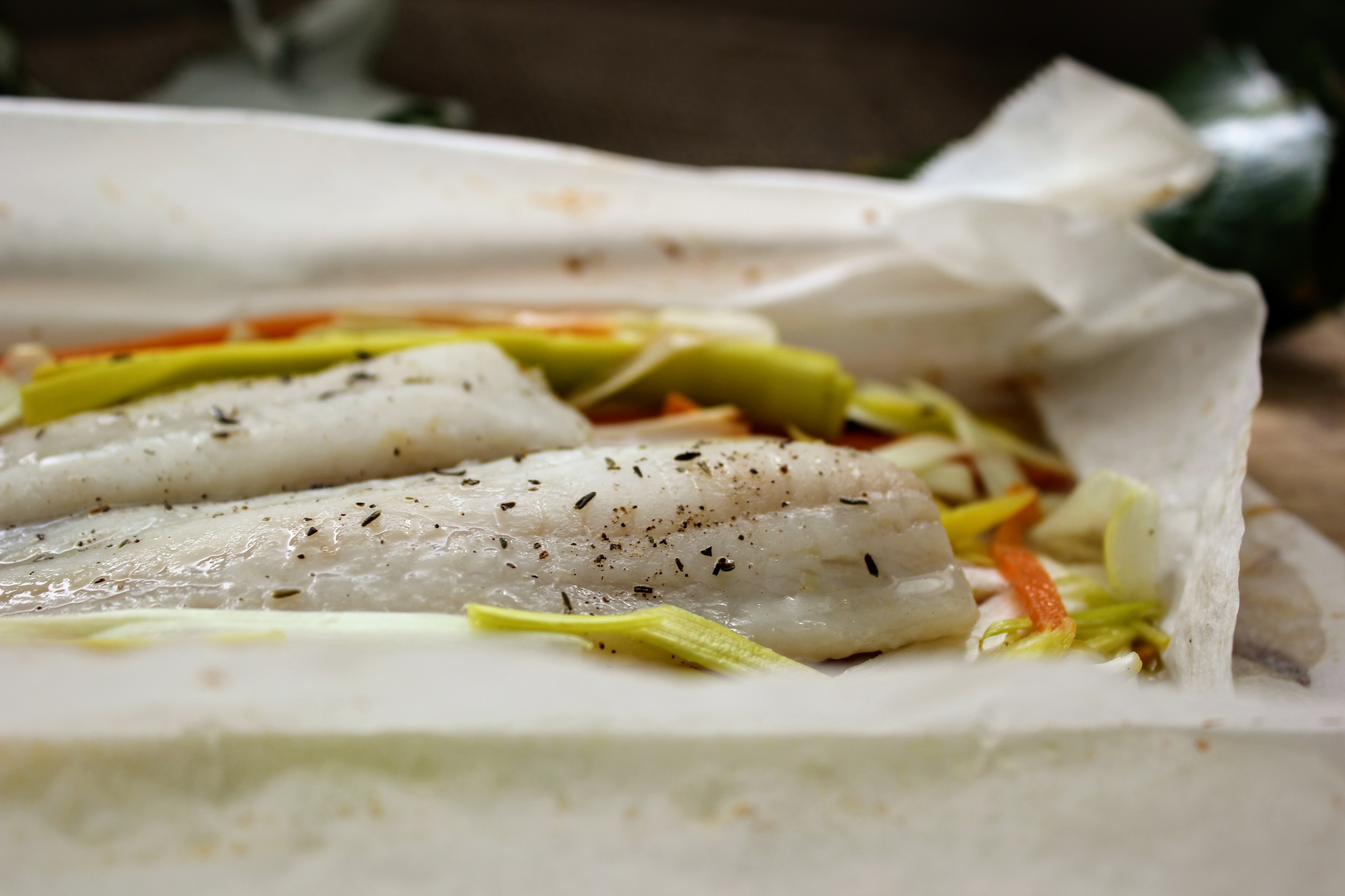 Filetes de Limanda en Papillote - Cocinando con las Chachas