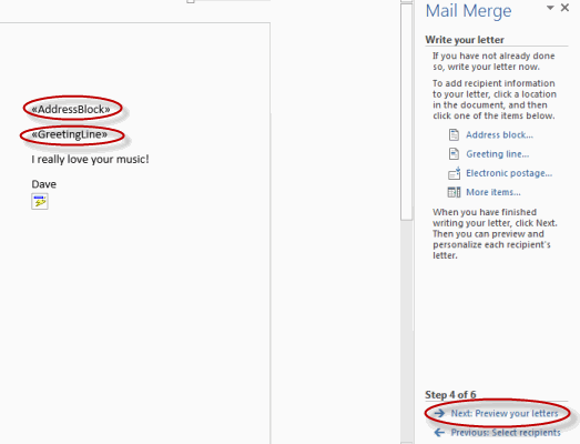 Step by step Mail Merge process in Microsoft Word.. ~ Code Vidyalay
