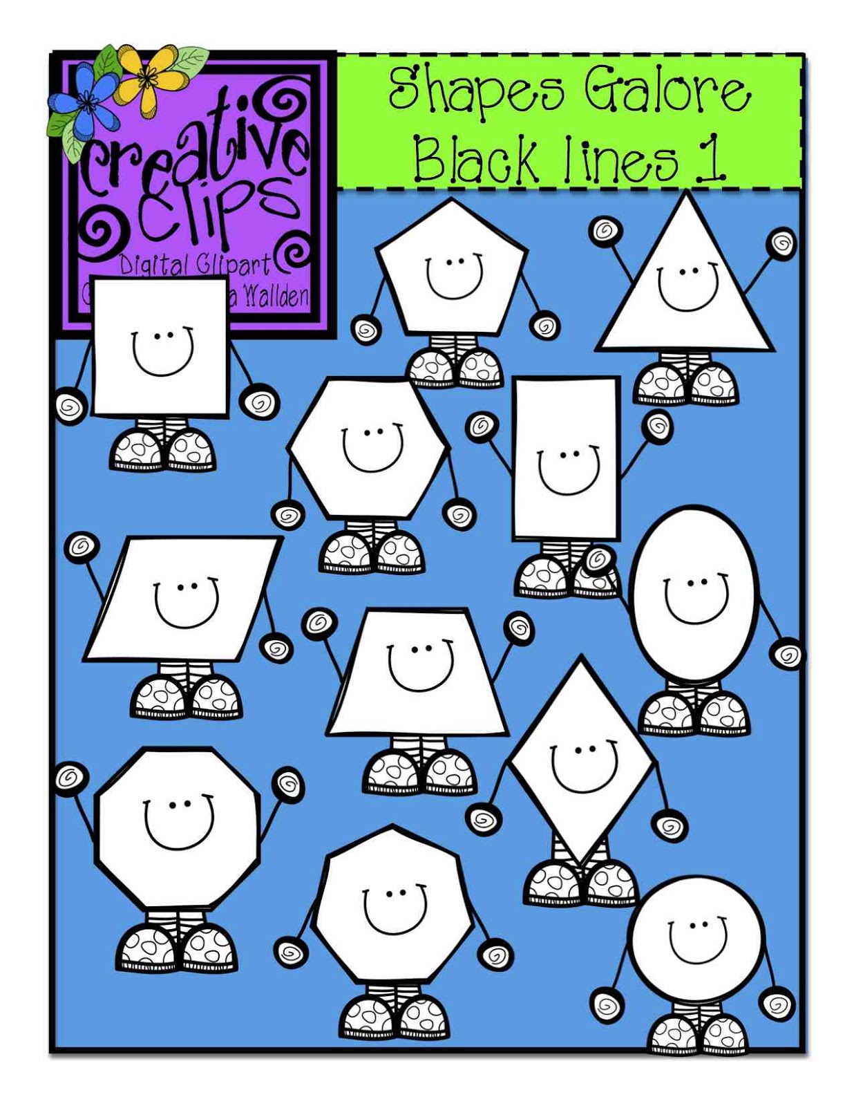 The Creative Chalkboard: {Free} Puzzle Piece Clipart and NEW Shape Set!