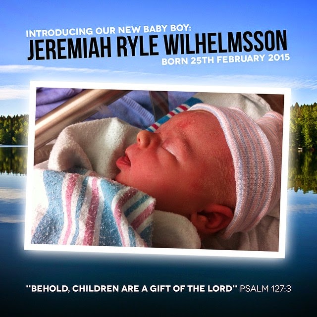 The Wilhelmssons: Introducing our baby boy Jeremiah! (photos)