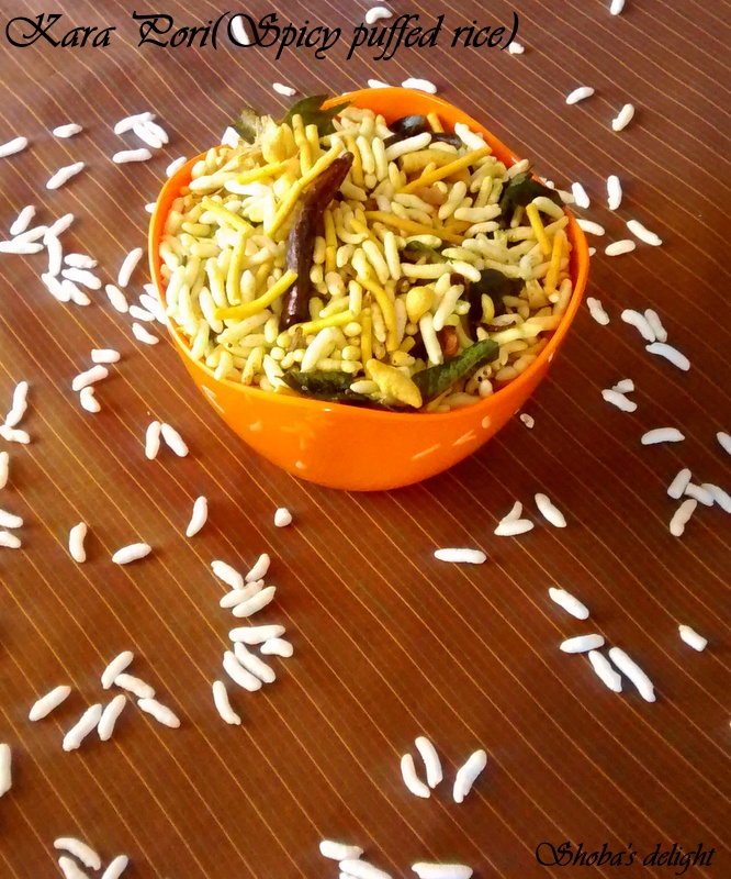 Shoba's Delight: Kara Pori (Spicy Puffed rice)–Karthigai Deepam recipes