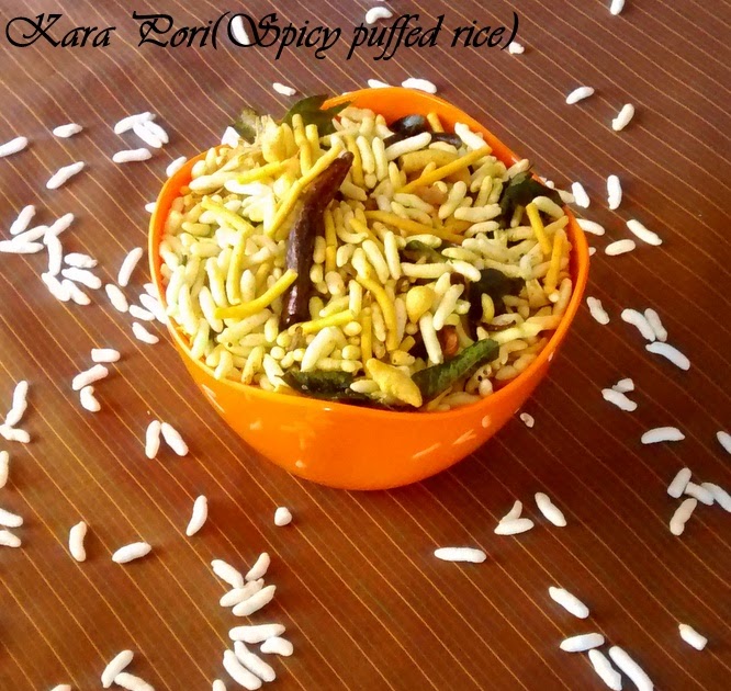 Shoba's Delight: Kara Pori (Spicy Puffed rice)–Karthigai Deepam recipes