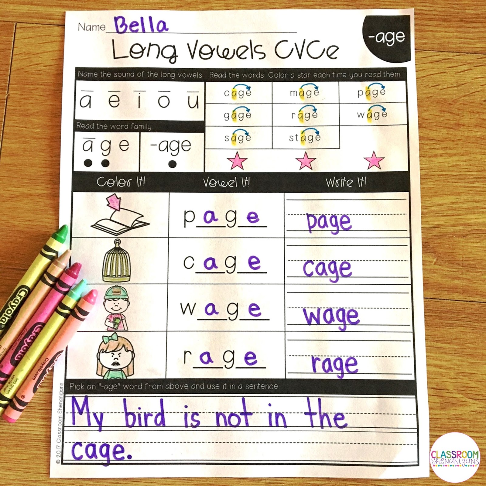 FREE CVCe Phonics Worksheets! | Classroom Shenanigans