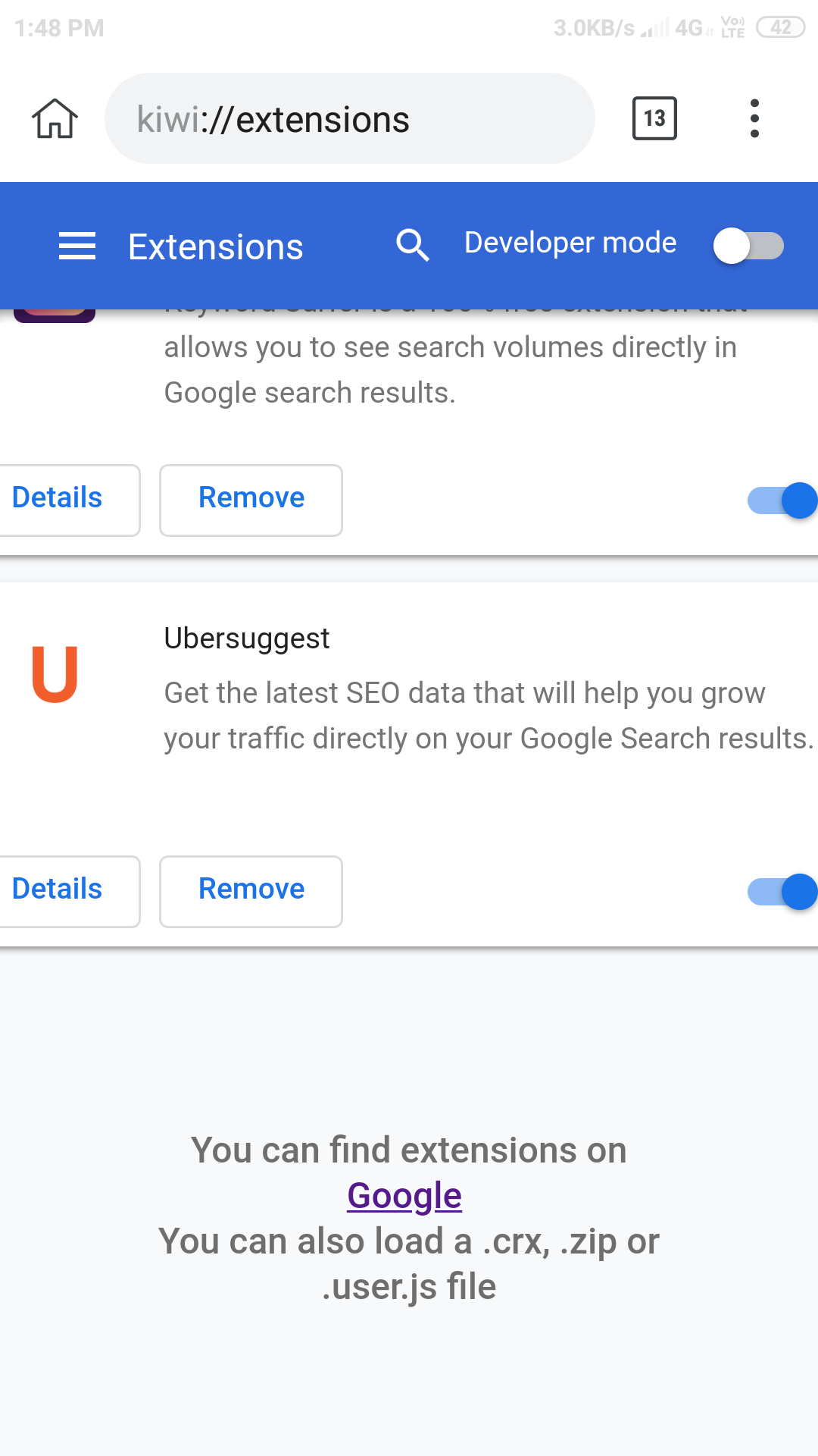 How to use chrome extension in android phone 2020