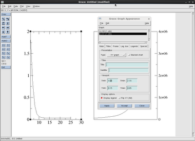 Clueless Fundatma: Grace Tutorial: How to plot a graph with two ...