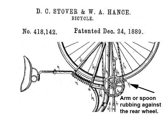 Stover and Hance Bicycle Patent 1889