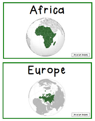 Fifth Grade Freebies: Continent Table Group Labels