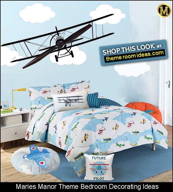 Decorating theme bedrooms - Maries Manor: airplane bedroom ideas ...