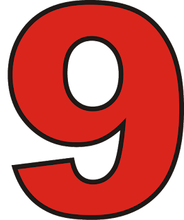 Dinero y yo: Números del 1 al 10 color rojo