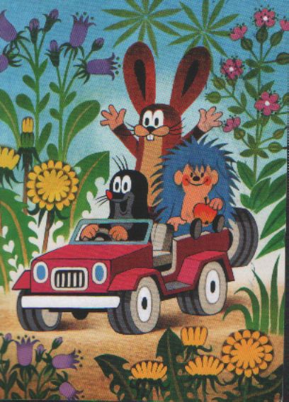 Travelling of words and pictures: Krtek