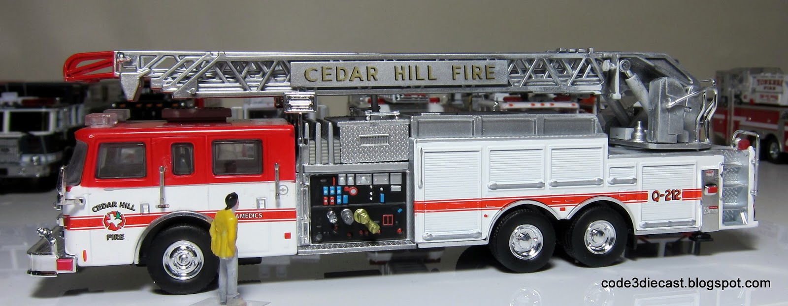 My Code 3 Diecast Fire Truck Collection: Pierce Dash Rear Mount Ladder