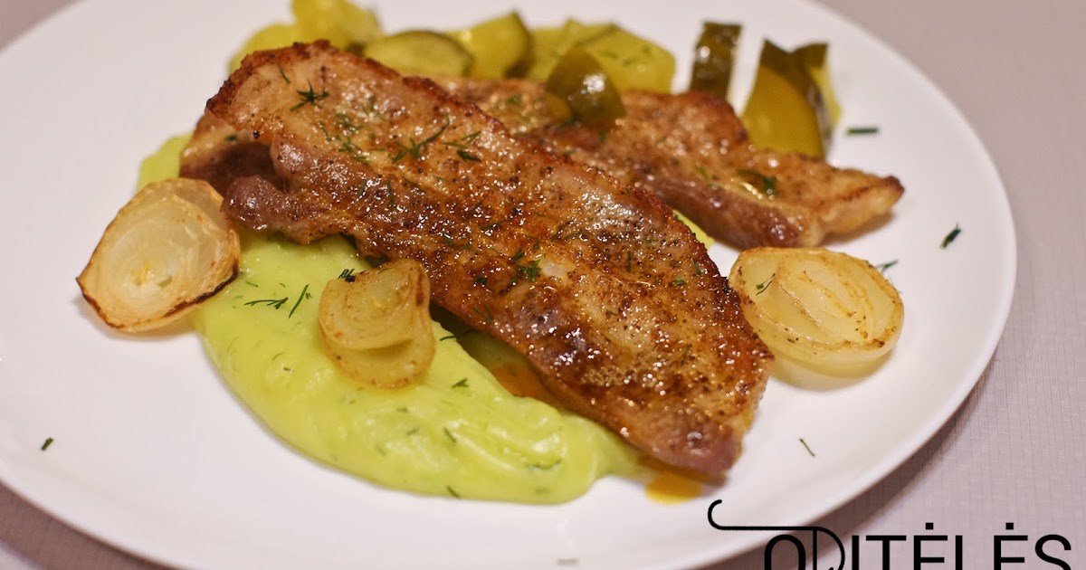 Oditėlės blogas: ORKAITĖJE ANT GROTELIŲ KEPTA KIAULIENOS ŠONINĖ