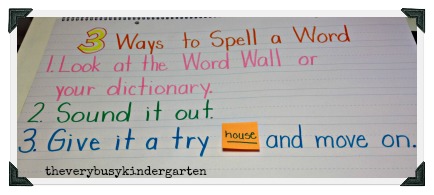 The Very Busy Kindergarten: Making the Most of the Student Dictionaries