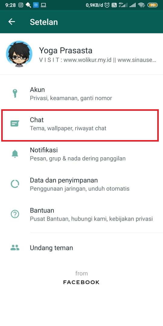Cara Mengubah Gelembung Whatsapp - SINAUSE.ID