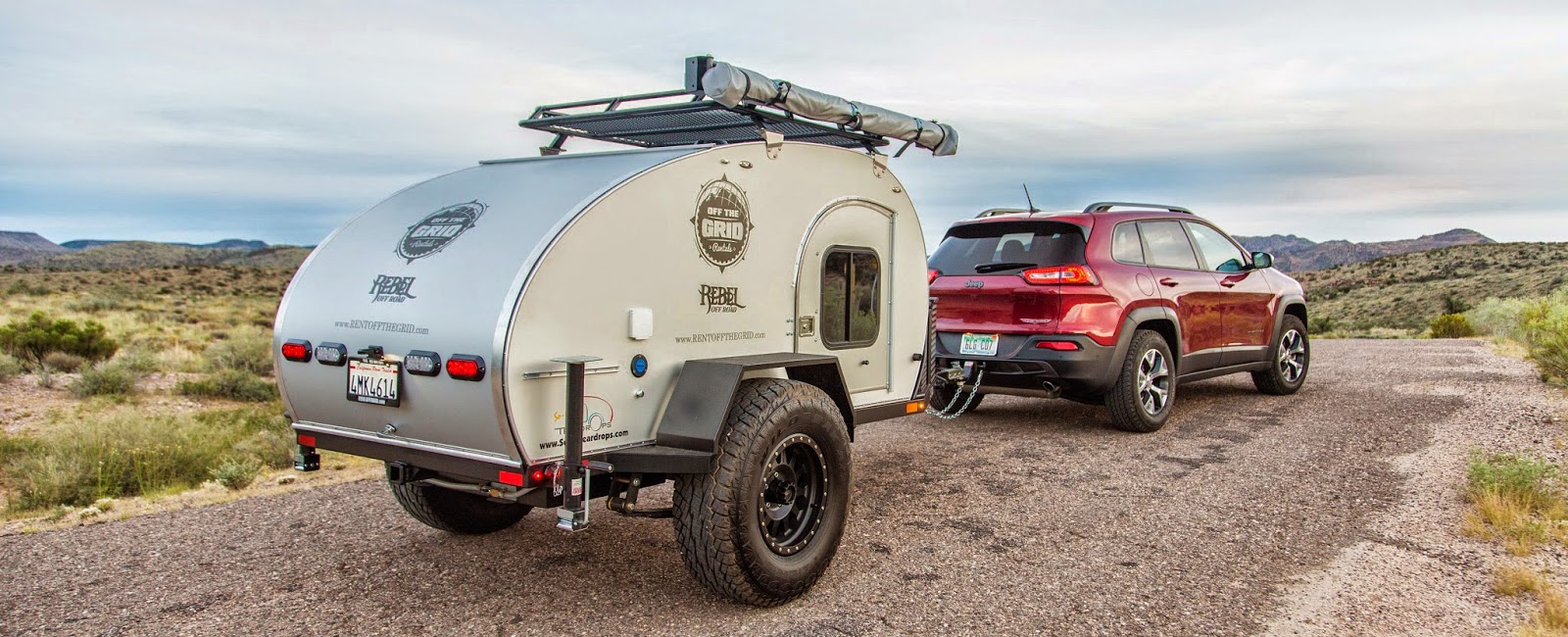 Tiny Yellow Teardrop: Off the Grid Rentals Rents Off-Road Teardrop Trailers