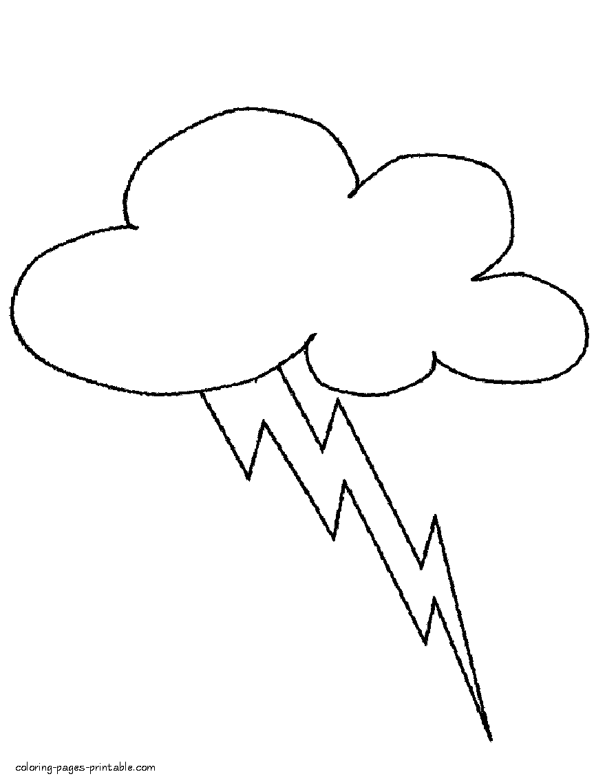 Lightning Coloring Pages ~ Coloring Pages