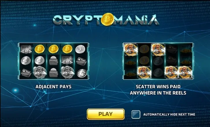 รีวิวเกมสล็อต CRYPTOMANIA
