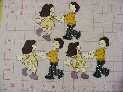 In My World: Paper Piecing: Couple Dancing