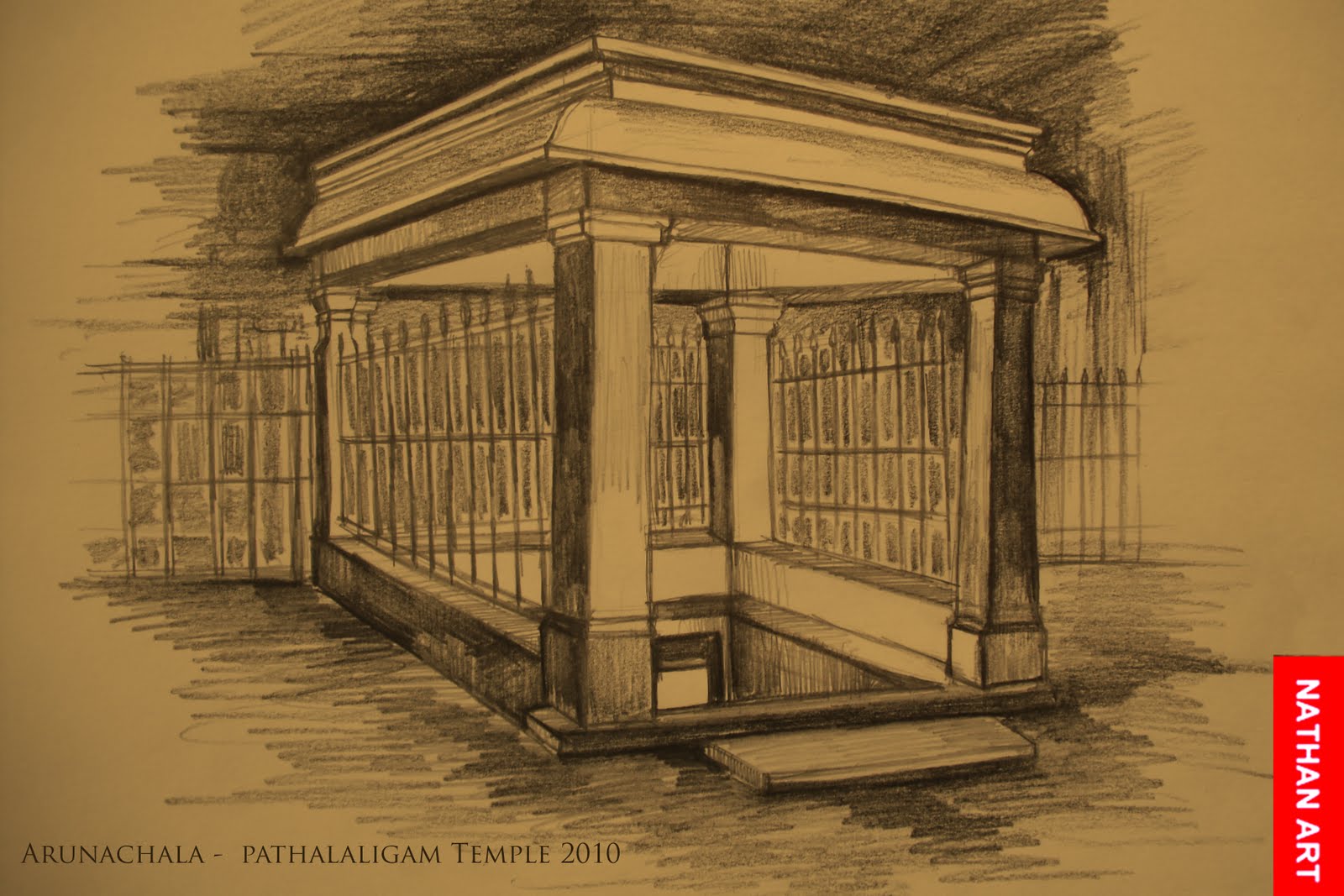 Pathala Lingam at Arunachaleswarar Temple by karthigainathan