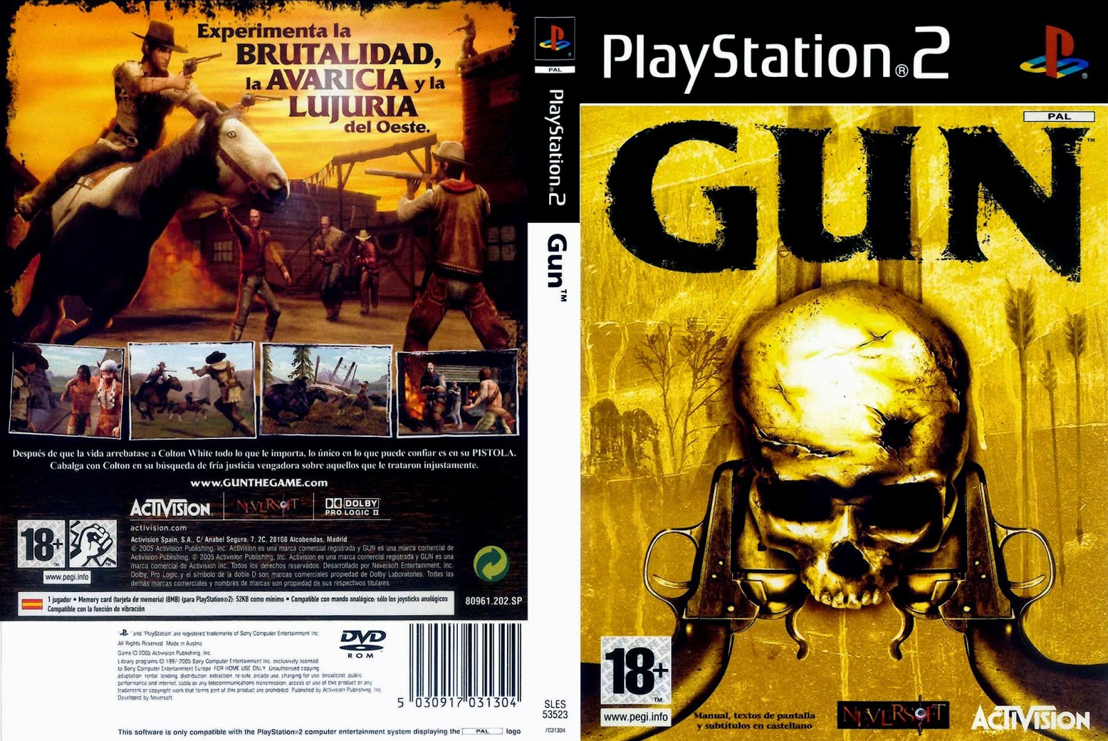 Coleccion Caratulas PS2: Gun