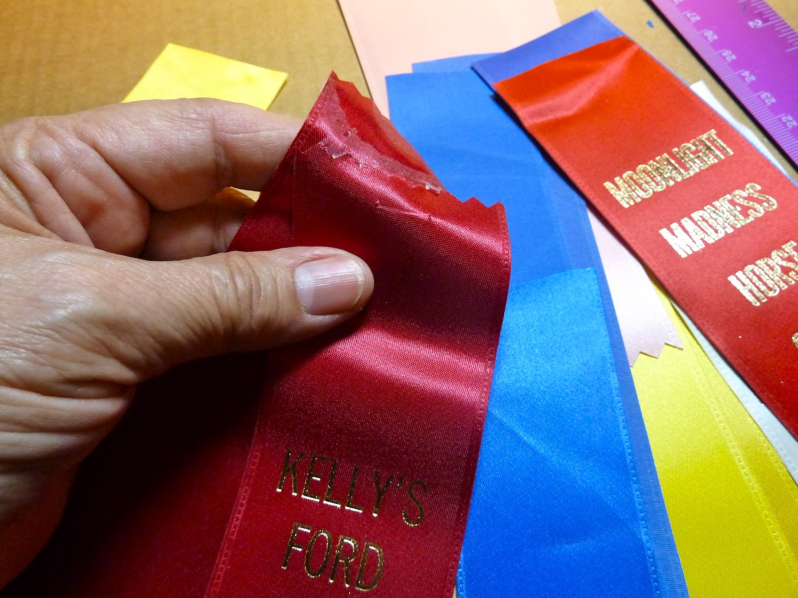 Make it easy crafts: Easy To Make Scrapbook With Old Horse Show Ribbons