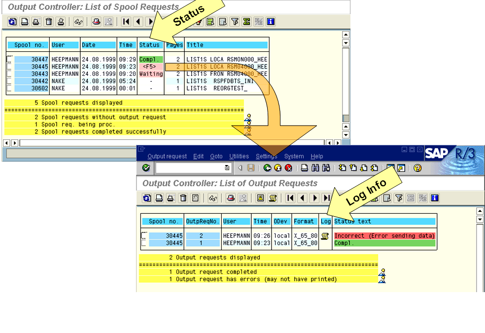 13. Print & Spool System: 03. Monitoring Spool and Output Requests